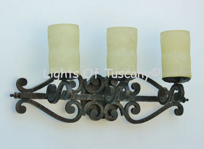 Lights of Tuscany 5510-3 Spanish Mediterranean Style Wrought Iron 3 ...