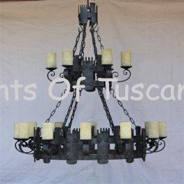 Lights of Tuscany 1722-18 Medieval Castle style Gothic Chandelier