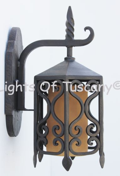 Lights of Tuscany 7070-1 Spanish / Mediterranean Style Iron Outdoor ...
