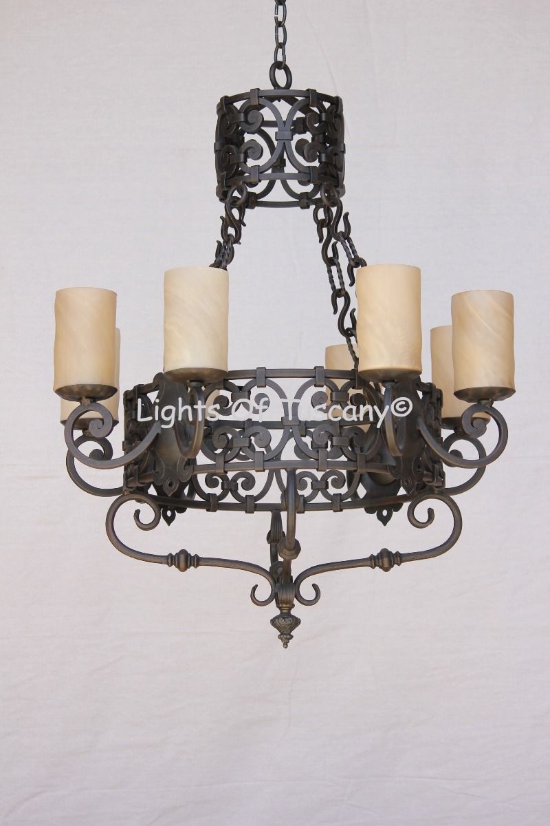 Lights of Tuscany 1106-8 Spanish Revival / Mediterranean Style Iron ...