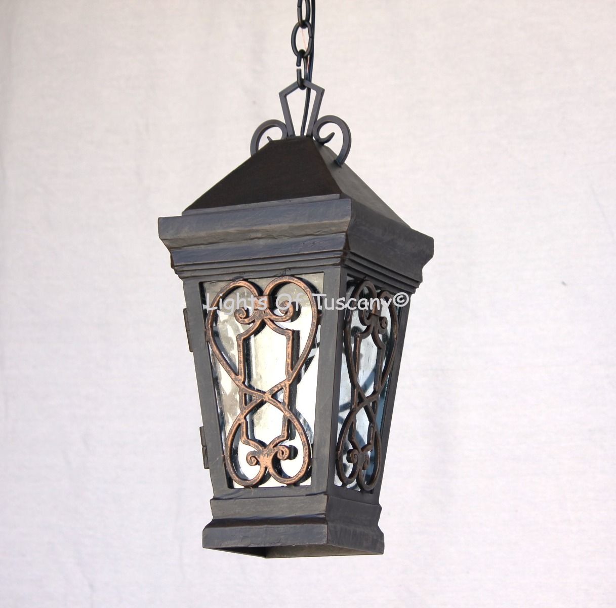 Lights of Tuscany 2097-1 Craftsman Colonial Style Wrought Iron Outdoor ...