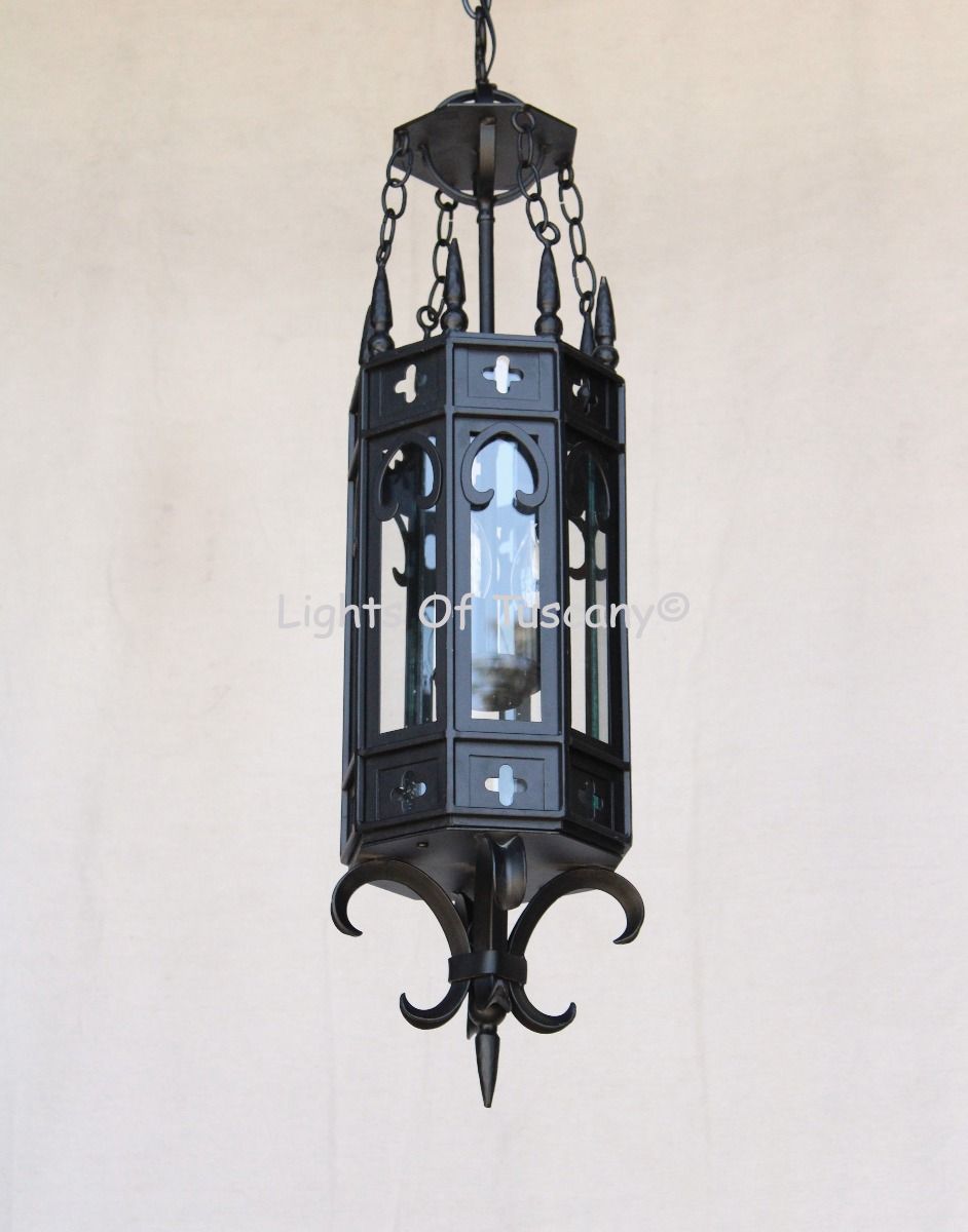 Lights of Tuscany 2335-3 Heavy Duty Gothic Style Hanging Wrought Iron ...
