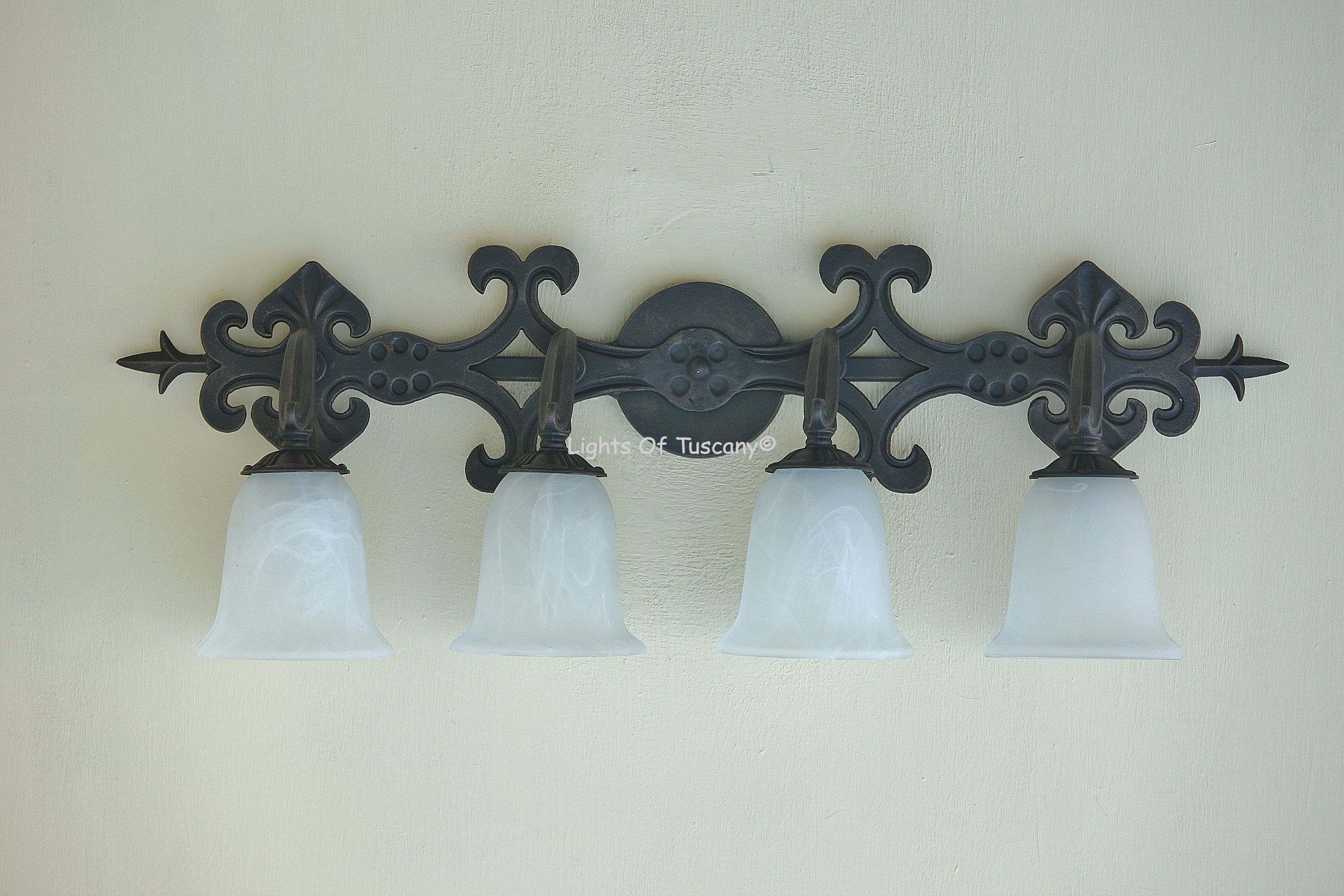 Lights of Tuscany 5544-4 Spanish Style Wrought Iron Bathroom Vanity Light
