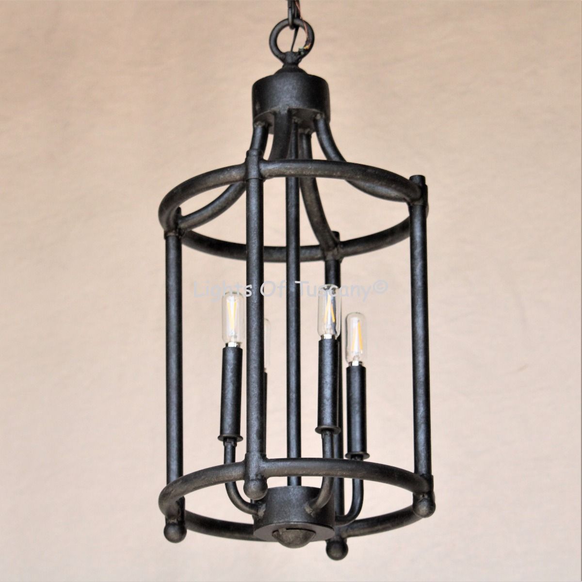 Lights of Tuscany 6516-3 Old World Rustic Style Iron Pendant Light