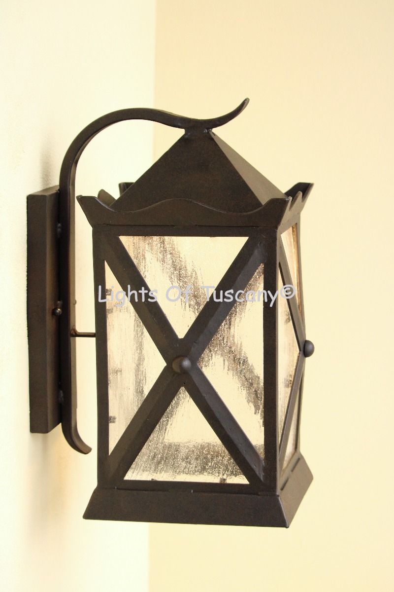 Lights of Tuscany 7480-3 Rustic Craftsman Style Wrought Iron Wall ...