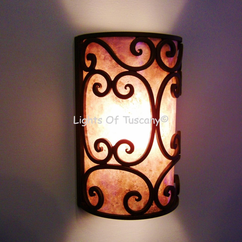 Lights of Tuscany 5300-2 Spanish Style Wrought Iron INDOOR Wall Sconce ...
