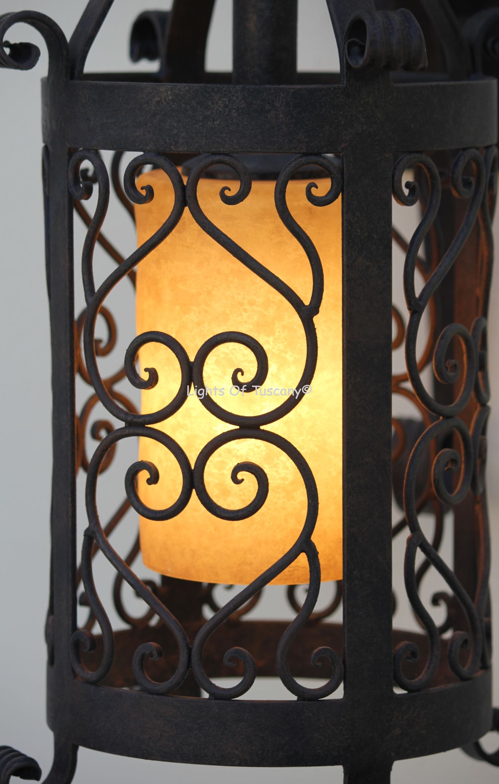 Lights of Tuscany 7137-1 Vintage Style Spanish Style Wrought Iron ...