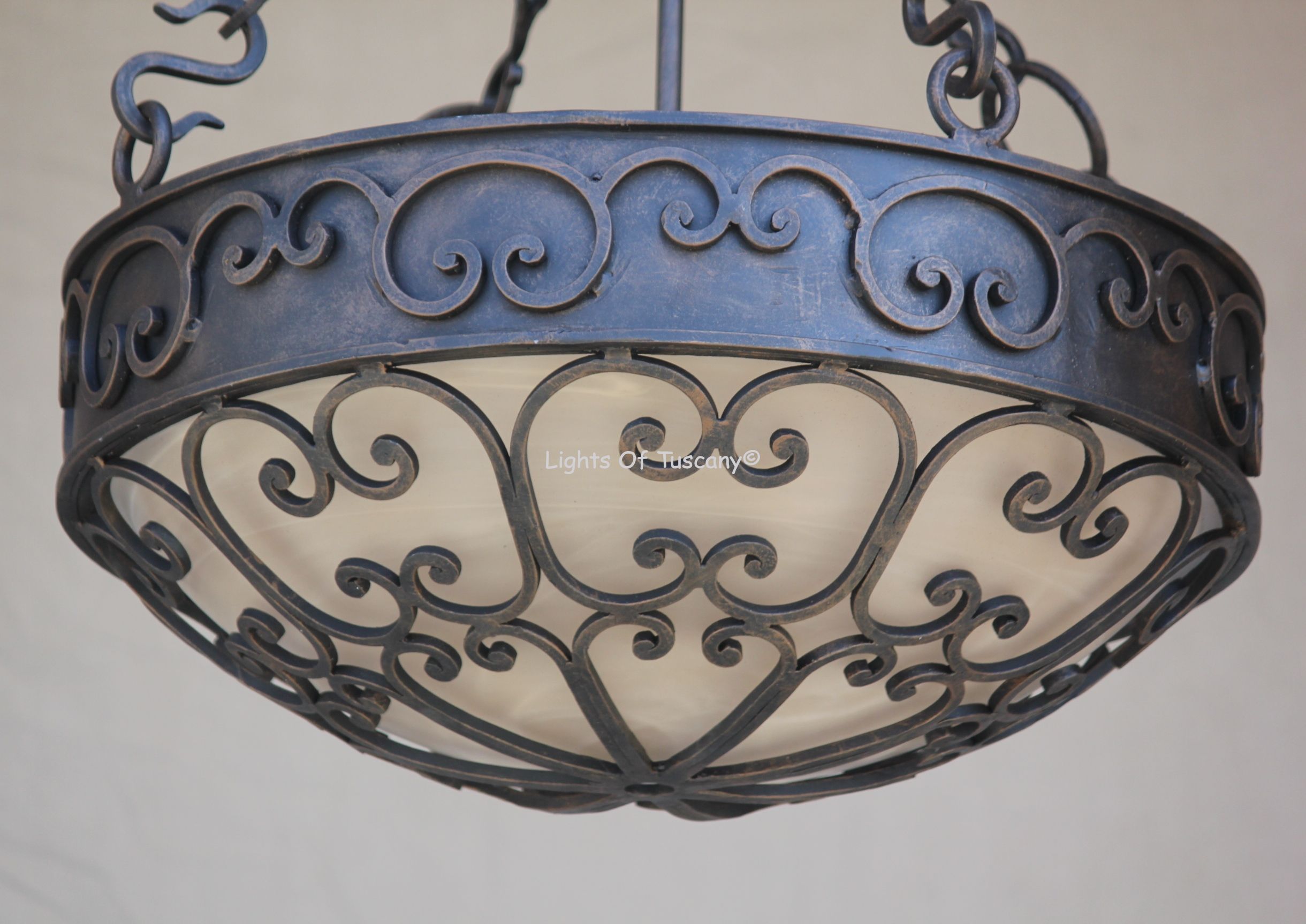 Lights of Tuscany 2409-4 Tuscan Style Bowl Pendant Light