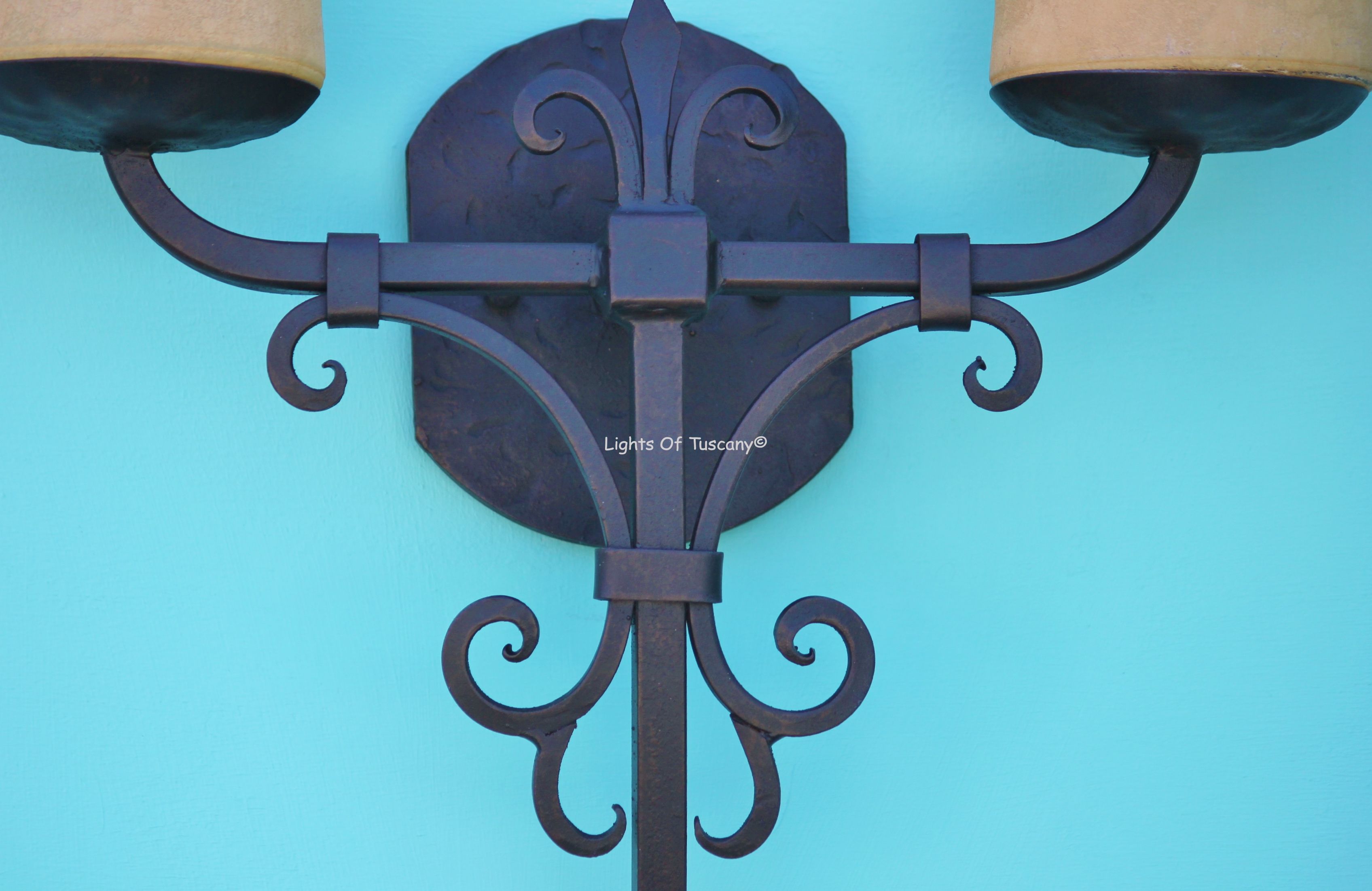 Lights of Tuscany 5195-2 Tuscan / Spanish Rustic Style Iron Double ...