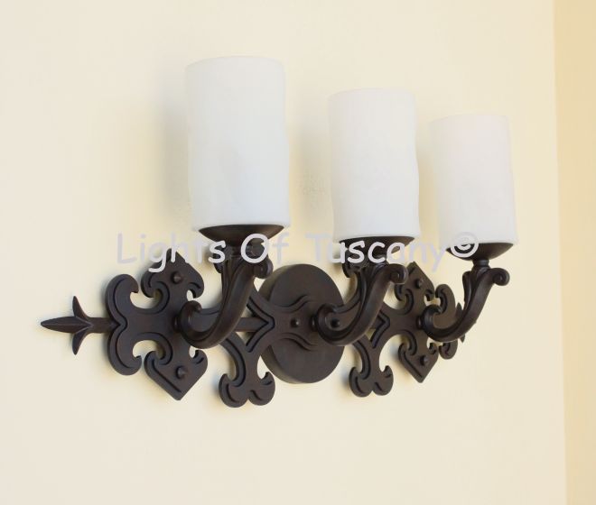 Lights of Tuscany 5540-3 Spanish Iron Bathroom Vanity Light