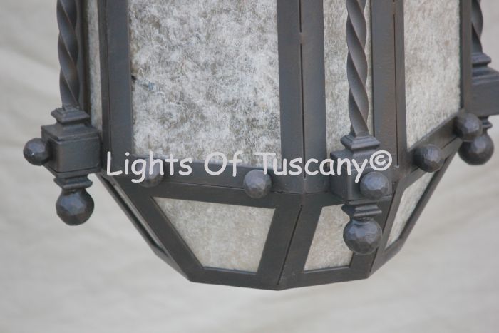Lights of Tuscany 2045-3 Gothic Medieval Style Wrought Iron Hanging Lantern