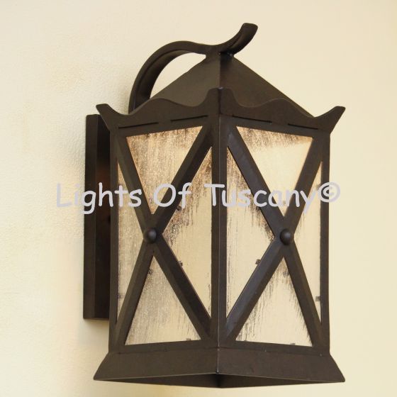 Lights of Tuscany 7480-3 Rustic Craftsman Style Wrought Iron Wall ...