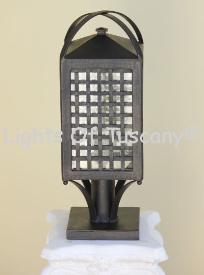 Lights of Tuscany Contemporary outdoor post pier mount light