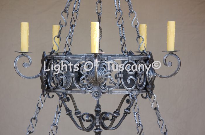 Lights of Tuscany 1100-15 Spanish Revival Chandelier
