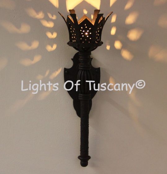 Lights of Tuscany 5246-1OL Authentic Gothic/ Medieval Castle Outdoor ...